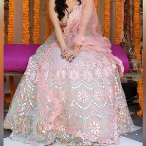Aneesh Agarwal | Lehengas | Aneesh Agarwal Pastel Lehenga | Poshmark